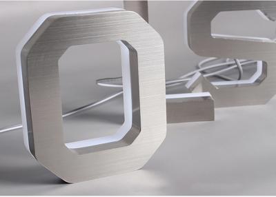 Cina Il contrassegno della lettera illuminato cartellone pubblicitario, acciaio inossidabile principale accende le lettere  in vendita