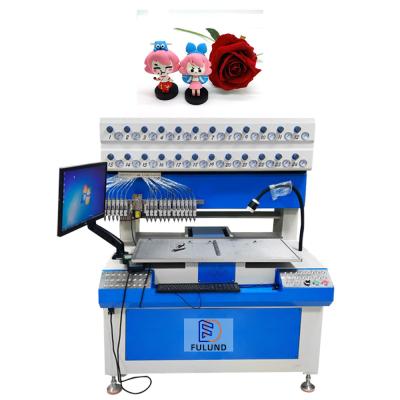 Cina Drip mold machine to make shoe key chain logo label toy trinket or shoe cover processing pvc glue dispenser for factory in vendita