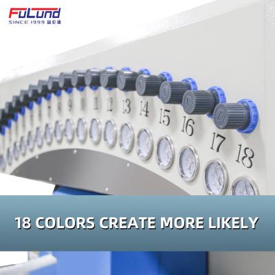 Cina Fulund 12 color PVC silicone automatic dispensing drop plastic machine for make Luminous shoe label in vendita