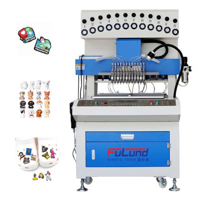 Cina Fulund factory Plastic keychain key tag labels name cards luggage label making machine Epoxy dispensing machine with 3D in vendita