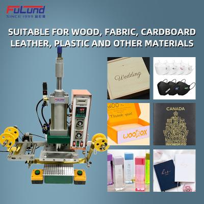 China Automatic Pneumatic Leather Logo Embossed Hot Stamping Machine with CE Certificate à venda
