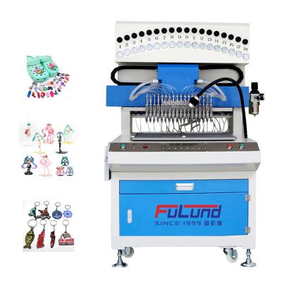 Cina Modanatura di goccia di colore di FuLund Logo Gomma Label Making Machine 18 in vendita