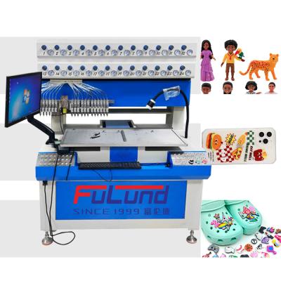 Cina Vamp Sandal Pvc Rubber Silicone Shoe Automatic Logo Patch Making Machine With CE in vendita