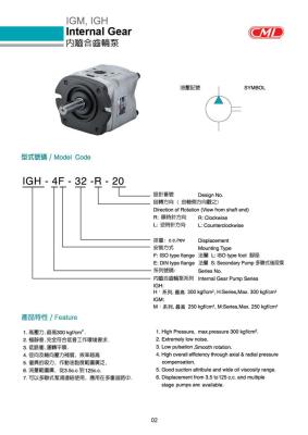 Cina Pala IGH-5F-40-R IGH-5F-50-R IGH-5F-64-R della pompa idraulica di CML in vendita