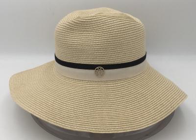 China Womens Sun Visor Wide Brim Roll up Foldable Straw Beach Hat for sale