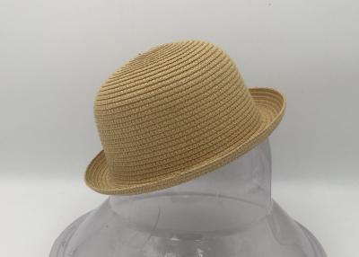 China Straw Hat Lovely Child Summer Hat Girls Boys 2-5 Years Casual Beach Cap Solid Sun Hat Kids for sale