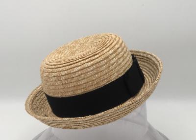 China Kids Summer Fedora Hat Classic Vintage Panama Short Brim Straw Fedora Hat for sale