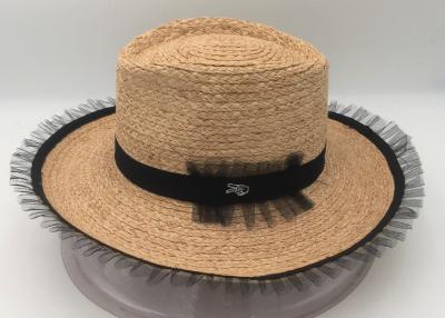 China Women's Straw Hat Wide Brim Beach Summer Sun Hat for sale