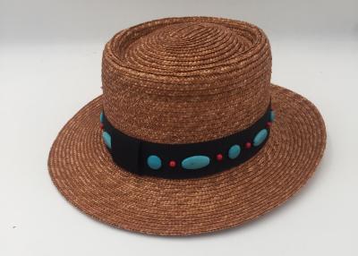 China Panama hat Straw Sunhat Women Summer Beach Wide Brim Fedora Travel Hat for sale