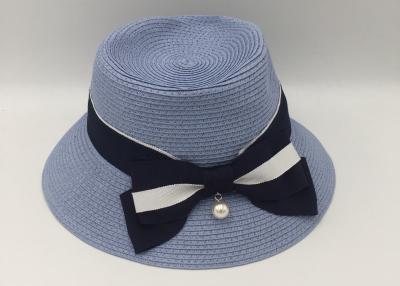 China Women Sun Beach Hats,Wide Brim Straw Hat,Unique Windproof Strap Design,Fashionable Bowknot for sale