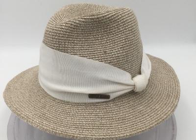 China Women/Men's Summer Short Brim Straw Fedora Sun Hat for sale