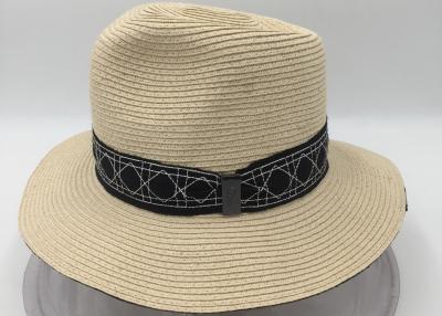 China Panama Roll up Hat Fedora Beach Sun Hat UPF50+ Braid Straw Short Brim Jazz Panama Cap for Women Men for sale