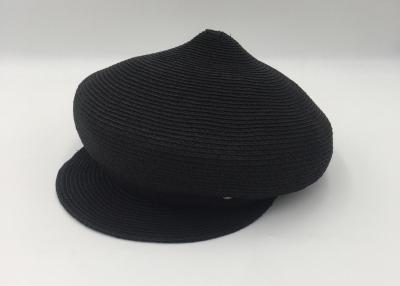 China Mens Womens Short Brim Structured Straw Fedora Hat Summer Sun Hat for sale