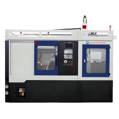 China ET04W High Precision 4-Axis CNC Turning Center Medium Duty Twin Spindle Slant Bed Automatic Tool Lathe for sale