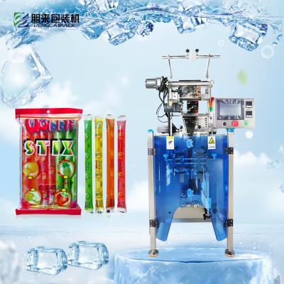 China Automatic Ice Pop Packing Machine Stick Packaging Machine 10-100ml/bag for sale