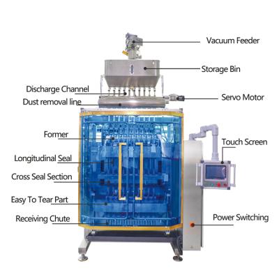 China Automatische Salzstockverpackungsmaschine Mehrspurverpackungsmaschine zu verkaufen