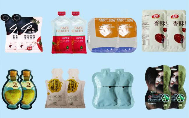 Sample bags produced by the machine