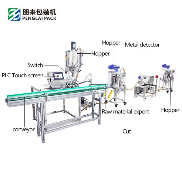 Quality SUS304 Peanut Butter Filling Machine Automatic With Rotor Pump for sale