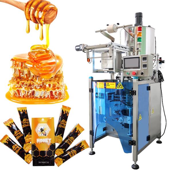 Quality Automatic Small Honey Snap Sachet Filling Packing Machine 3/4 Side Sealing for sale