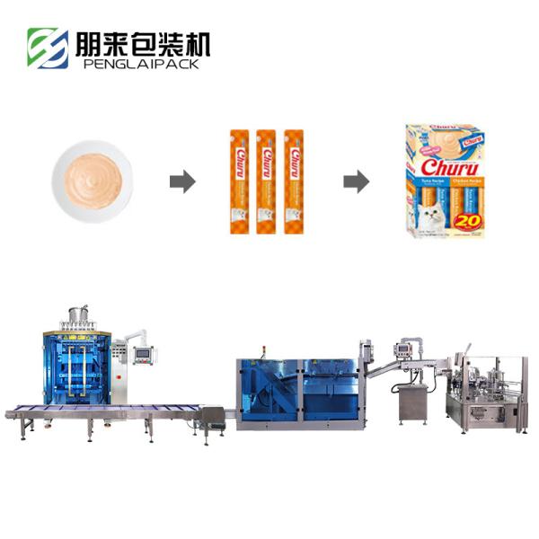 Quality Liquid / Granule Ketchup Sachet Packing Line Machine Automatic Multi Lane for sale