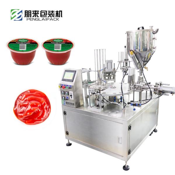 Quality Cheese Yogurt Milk Honey Cup Sealing Filling Machine for 10-100ml for sale