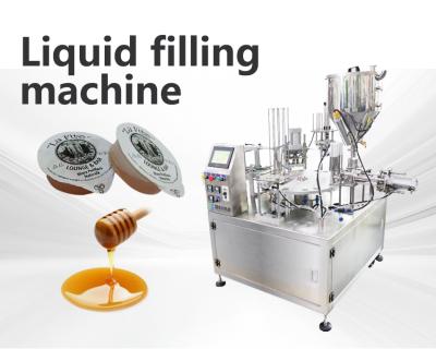 Cina Macchina di sigillamento automatico di riempimento a doppia testa per tazze di pasta di salsa e ketchup in vendita