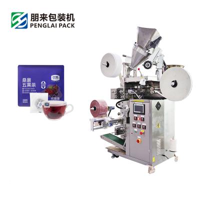 China Automatic Electric Loose Leaf Green Tea Tea Bag Packing Machine with PLC Control Filter Paper Sachet Sealing & Labeling for sale