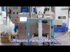 small pouch ultrasonic packing machine plc controlled 220v 50hz 2kw