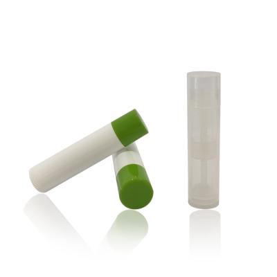 Cina Cappuccio a vite tubo di balsamo labiale in plastica a sfera bianca 15*66mm Alta resistenza in vendita
