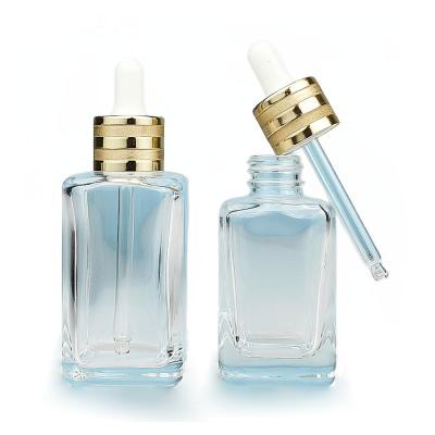 Cina OEM ODM Bottiglie di vetro a goccia da 50 ml Bottiglie di cura della pelle vuote riciclabili in vendita