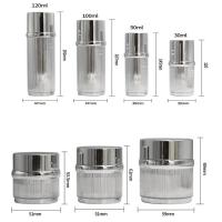China Customization Cosmetic Container Set Pump Bottle And Cosmetic Jar Set for sale