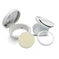 China High End Elegant White Empty Cushion Foundation Case Leakage Proof for sale