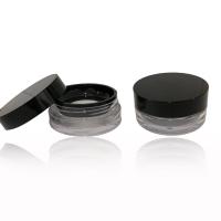China Round ABS / PP Empty Loose Powder Case Private LOGO Lightweight for sale