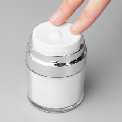 Cina Popolare acrilico base di stampa bottiglia doppio strato bottiglie di crema per il viso contenitore di crema per gli occhi in vendita