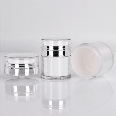 Cina Popolare acrilico base di stampa bottiglia doppio strato bottiglie di crema per il viso contenitore di crema per gli occhi in vendita