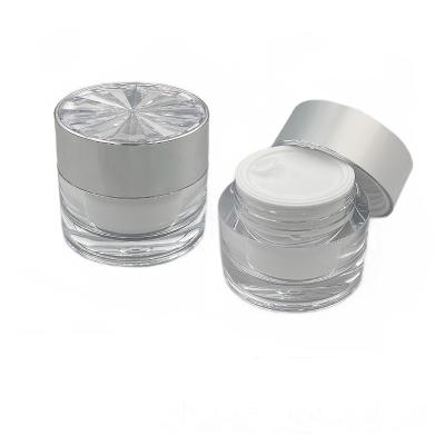 China Leak proof Diamond Acrylic Cosmetic Jar for Skin Care Cream Small 30g/50g Container à venda