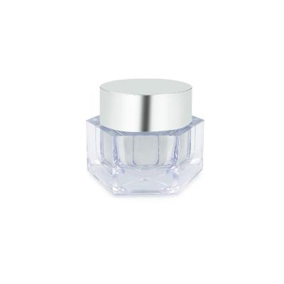 China Leekproof huidverzorgingscrème pot eenvoudig ontwerp 30g/50g cosmetische verpakking met monster Te koop