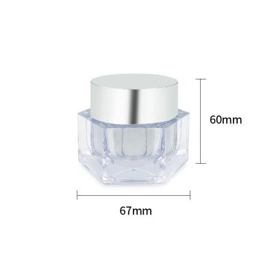 China Leekproof huidverzorgingscrème pot eenvoudig ontwerp 30g/50g cosmetische verpakking met monster Te koop