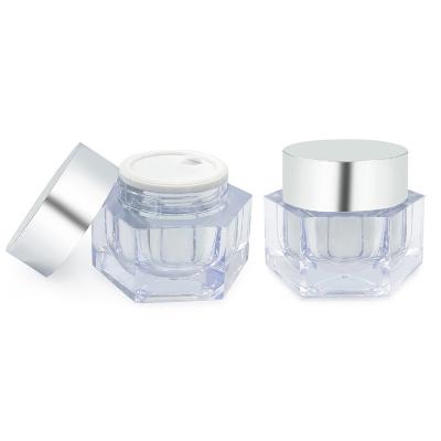 China Leekproof huidverzorgingscrème pot eenvoudig ontwerp 30g/50g cosmetische verpakking met monster Te koop