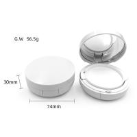 China Refillable Round Transparent Cushion Foundation Case for Light To Medium Coverage. for sale