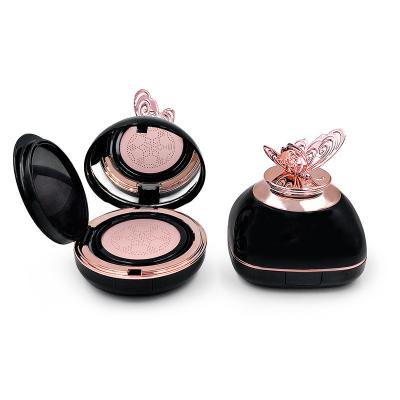Cina Travel Friendly Round Compact Powder Cushion Case Transparent Refillable Compatibility in vendita
