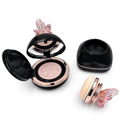 Cina Travel Friendly Round Compact Powder Cushion Case Transparent Refillable Compatibility in vendita