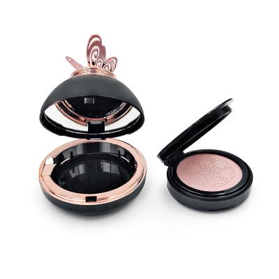 Cina Travel Friendly Round Compact Powder Cushion Case Transparent Refillable Compatibility in vendita