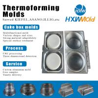 China Fully Automatic Three Station Thermoforming Mold For Disposable Clamshell Cake Boxes for sale