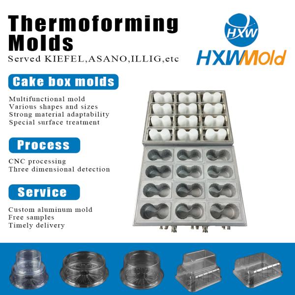 Quality Customized Thin Wall Container Mould CNC Cake Box Molds For Artisan Bakeries for sale
