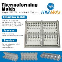 China Automatic CNC Aluminum Plastic Egg Box Mold Three Station Blister Mold for sale
