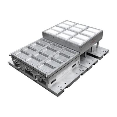 China Thermoforming Fruit Box Mold Stainless Steel Three Station Fully Automatic Tray Injection Molding for sale