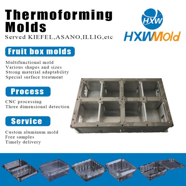 Quality Custom Precision Aluminum Thermoforming Mold for Plastic Clamshell Containers for sale