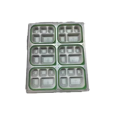 China 5 Cavity Aluminium Cold Runner Thermoforming Mould Corn Starch Food Tray Mold for sale