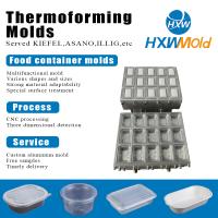 China Disposable PET Rectangular Tray Thermoforming Mold For Cold Storage Fresh Food Packaging for sale